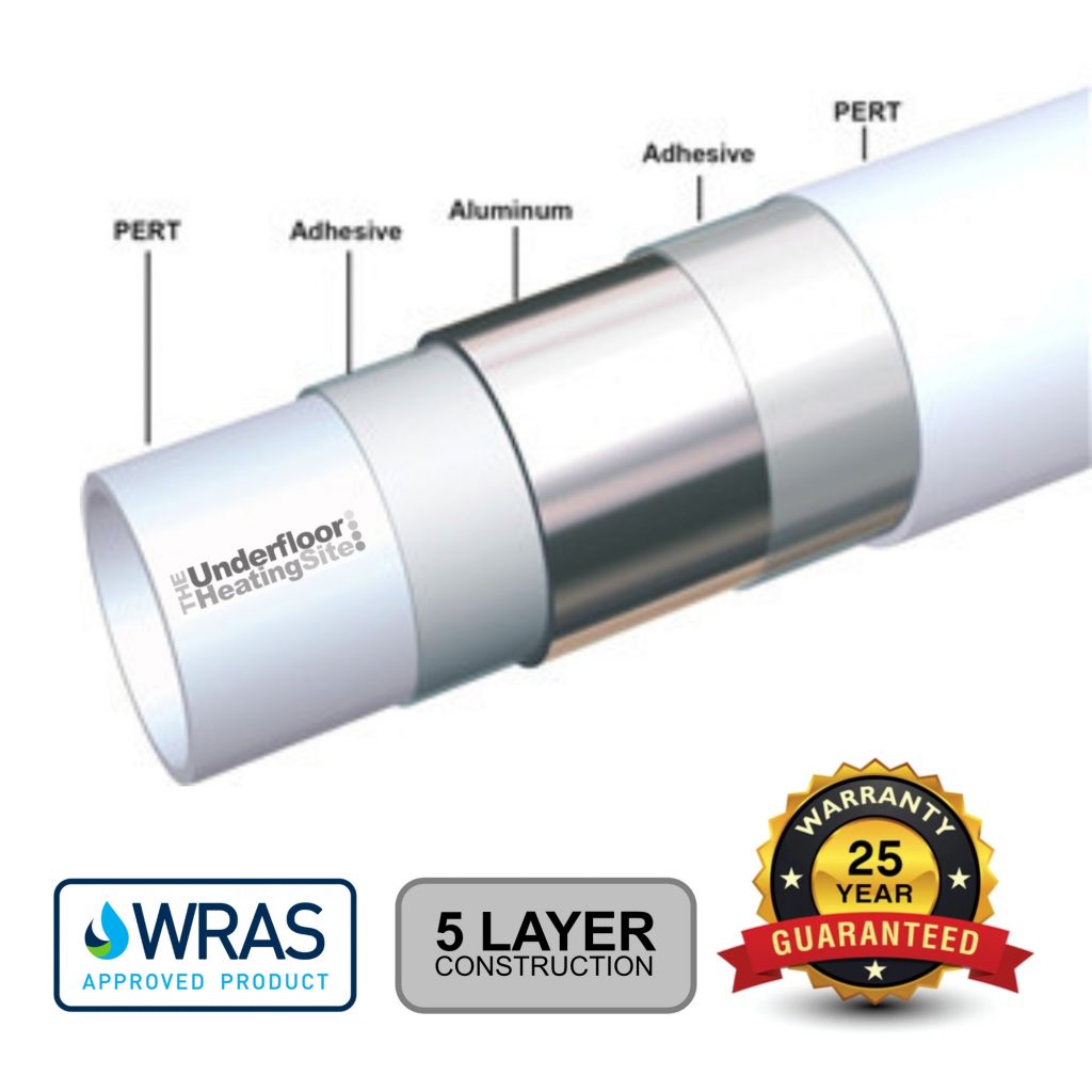160m of 12mm Underfloor Heating Pipe European Standard PERT-AL-PERT ...