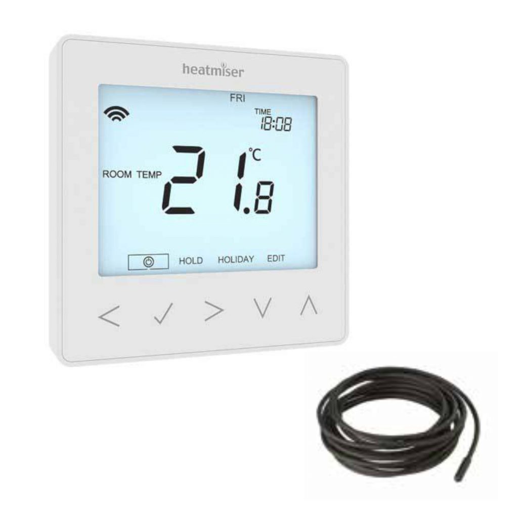 Heatmiser NeoStat E V2 - Electric Underfloor Heating Thermostat White ...