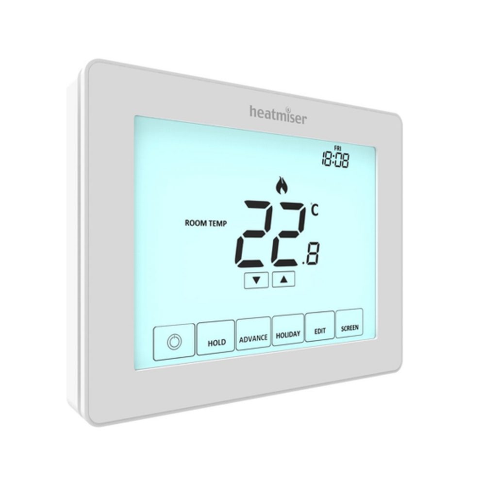 Heatmiser Programmable Touchscreen Room Thermostat - Touch v2 - The ...