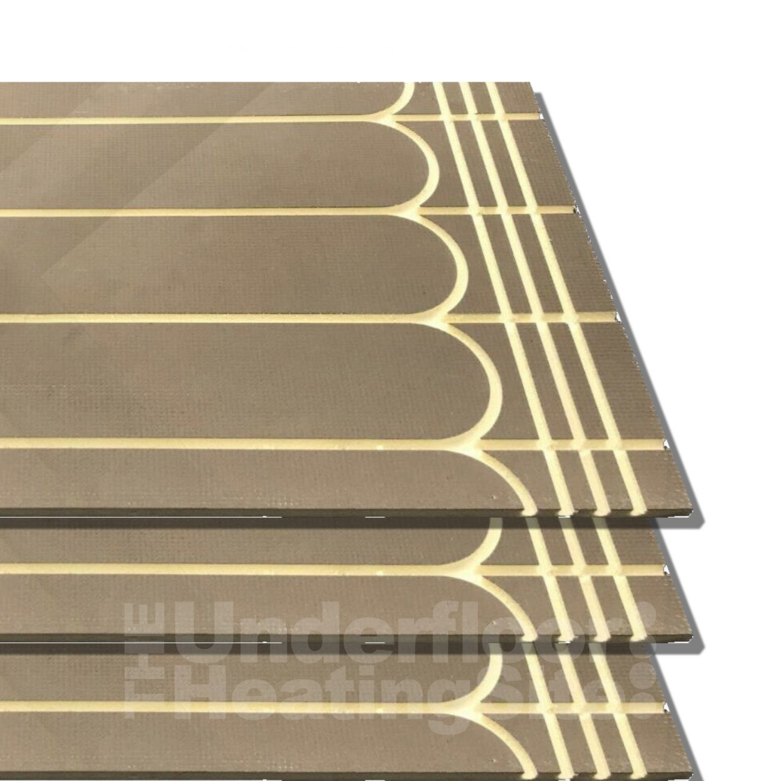 Underfloor Heating Boards Cement Coated XPS 18mm Routed For 12mm Pipe ...
