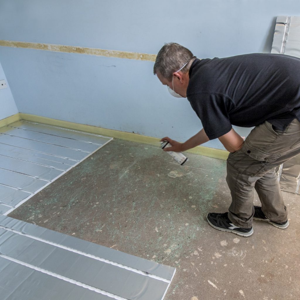 Underfloor Heating Boards Foil Coated 100µm Fast Warm Up Overlay Boards ...
