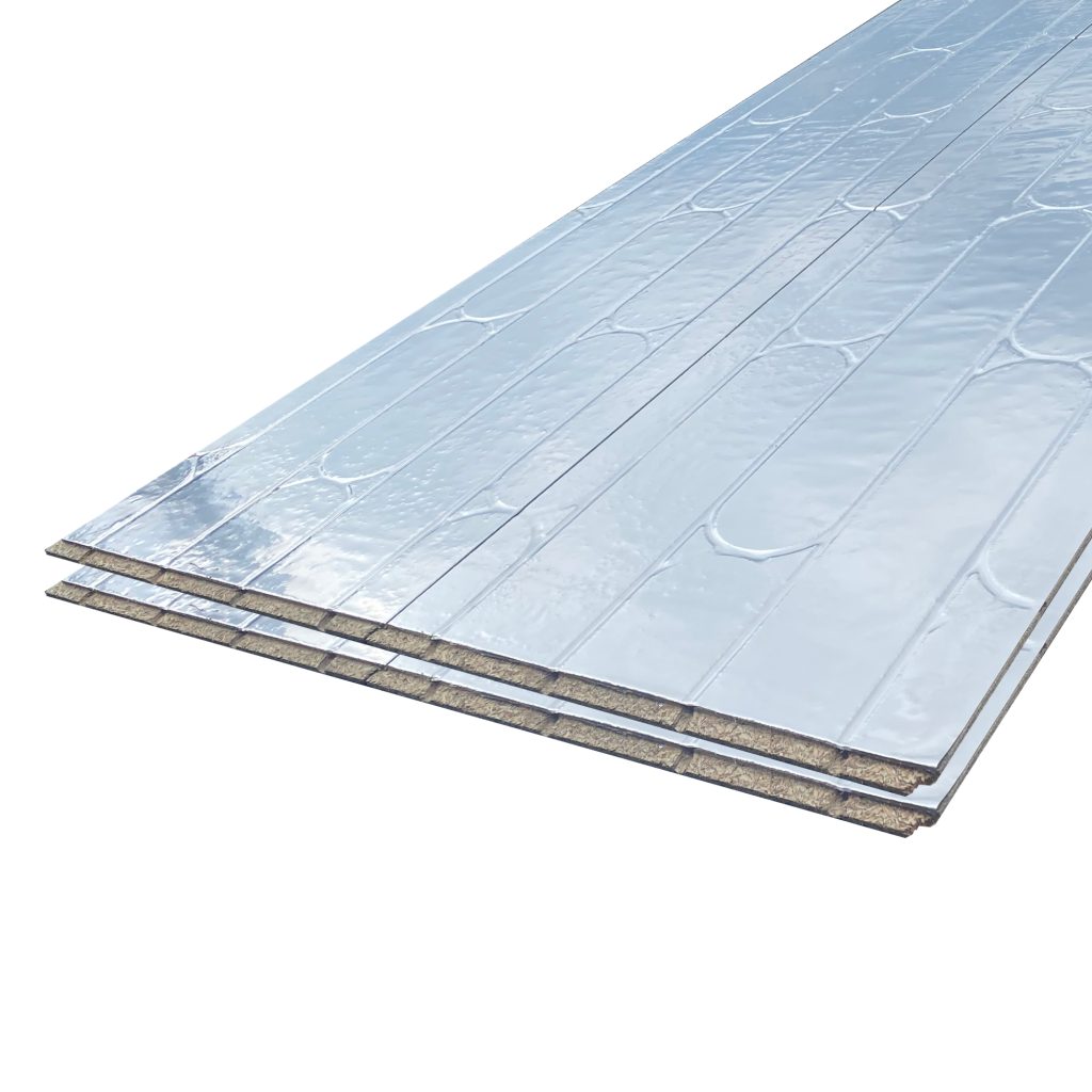 Foiled Chipboard Underfloor Heating Overlay Boards - 2400mm x 600mm x ...
