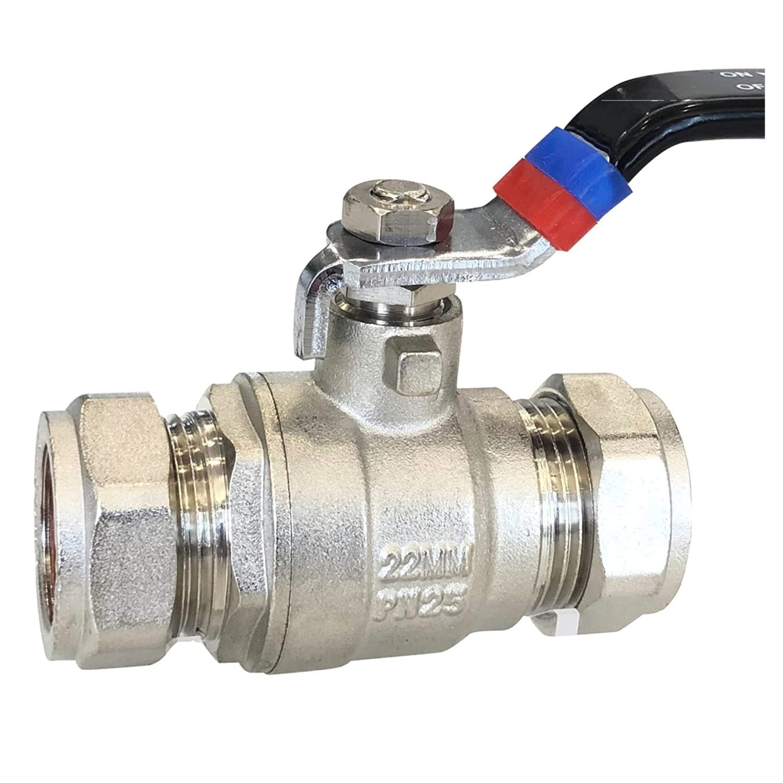 Lever Ball Valve Full Bore Handle Compression Fitting 15-35mm Wras ...