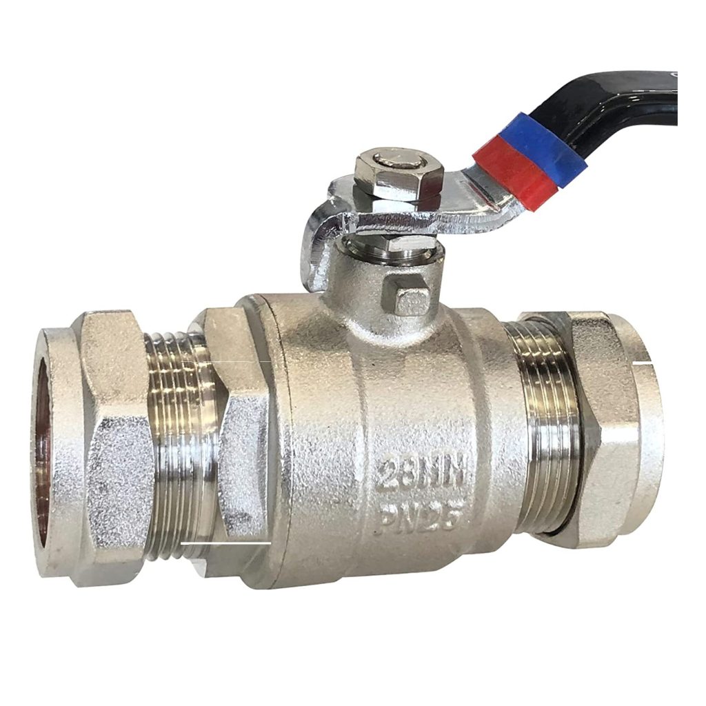 Lever Ball Valve Full Bore Handle Compression Fitting 15-35mm Wras Approved Hot and Cold Water ...