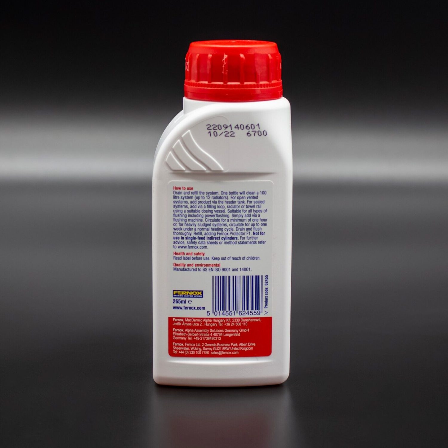 Fernox F3 Cleaner 256ml Safe PH Neutral Underfloor & Central Heating ...