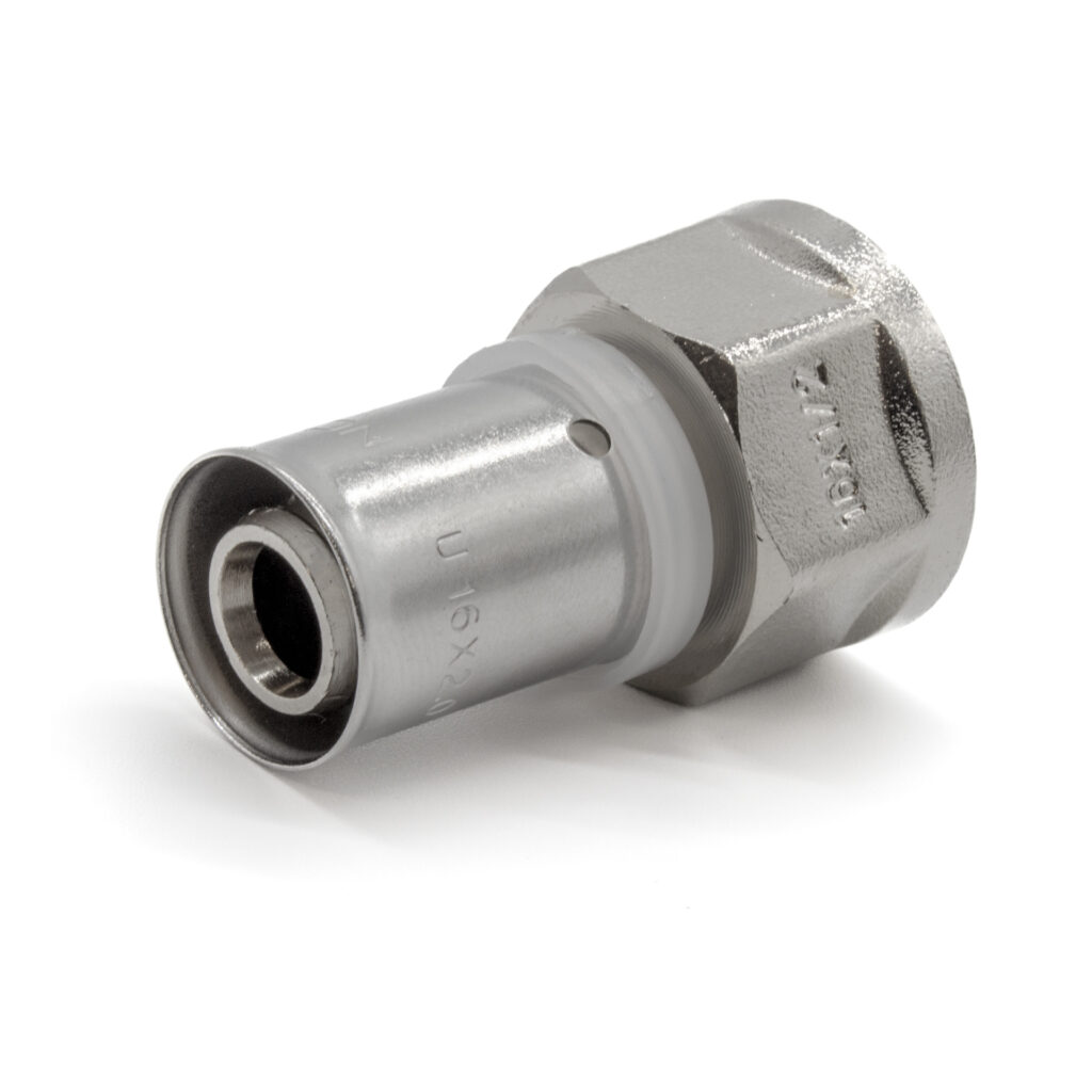Pex Pipe Straight Fitting 16mm x 1/2F Female Straight Union - U-Profile ...