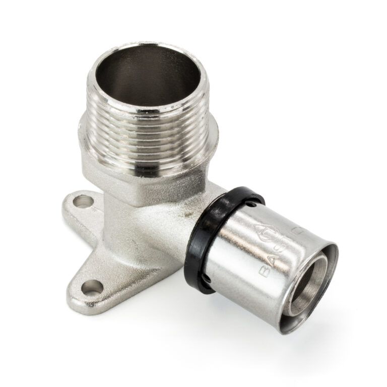 Pex Pipe Fitting Elbow Connector 20mm x 3/4 M Elbow with Plate Male - U ...