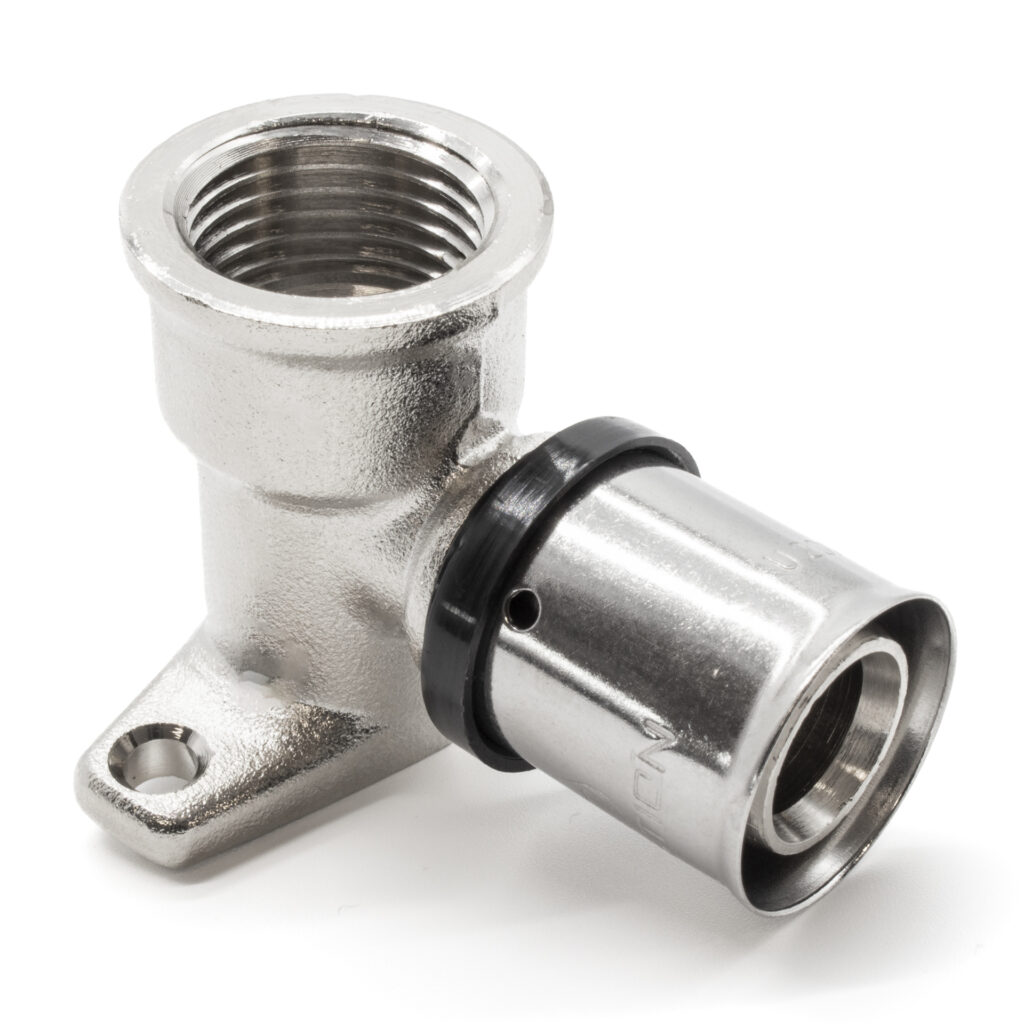 Pex Pipe Fitting Elbow Connector 20mm x 1/2 F Elbow with Plate Female ...