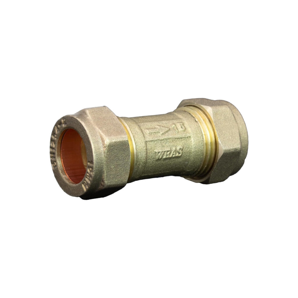 Brass Single Check Valve Compression 15-28mm Non Return Valve WRAS ...