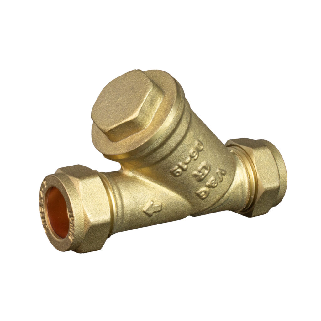 Y Strainer Valve 15-22mm Y Strainer Filter - The Underfloor Heating Site
